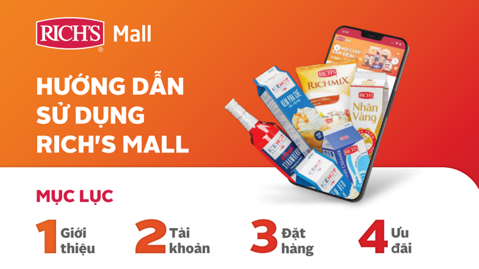 HƯỚNG DẪN SỬ DỤNG RICH’S MALL - Rich Products Vietnam